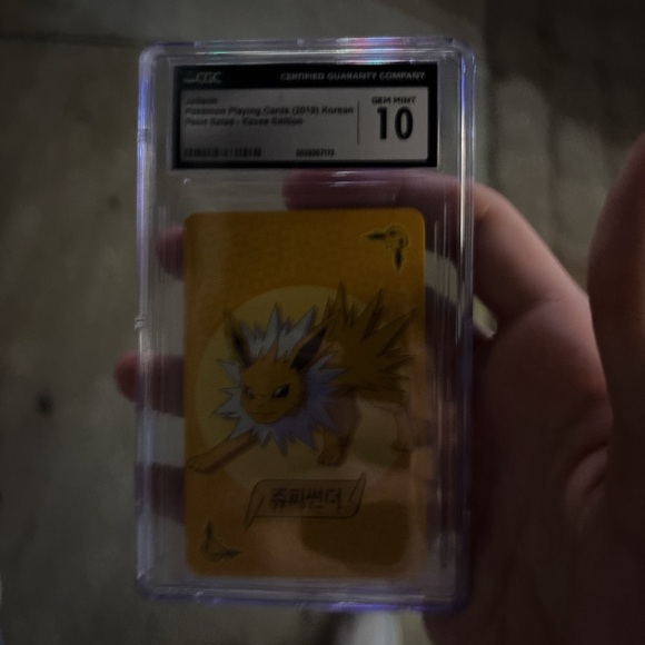Pokemon | Toys | Pokemon Yellow Trading Card With Jolteon | Poshmark